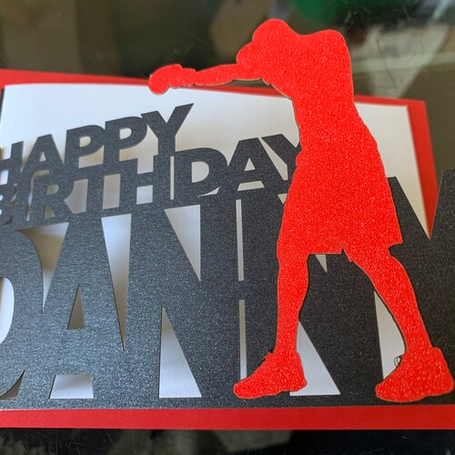 Boxing Personalised Birthday Card - Etsy