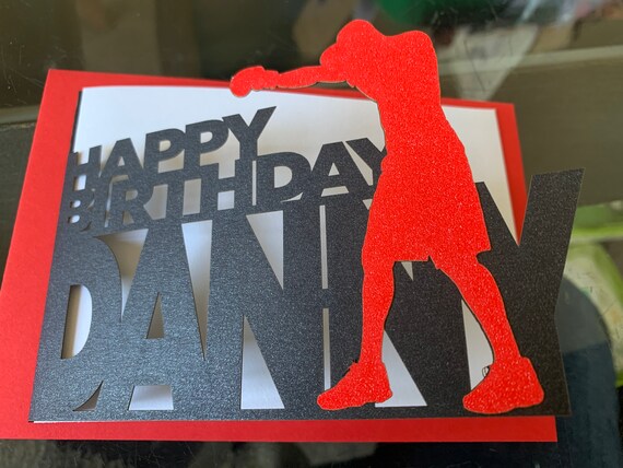 Personalised Boxing Birthday Card - Etsy