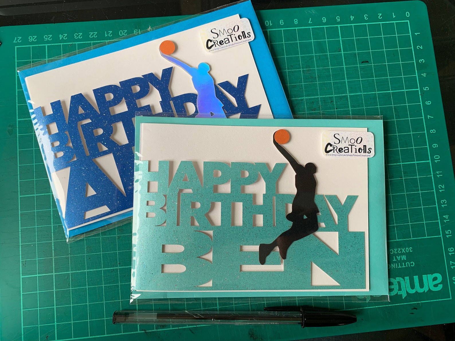 Personalised Basketball Birthday Card | Etsy