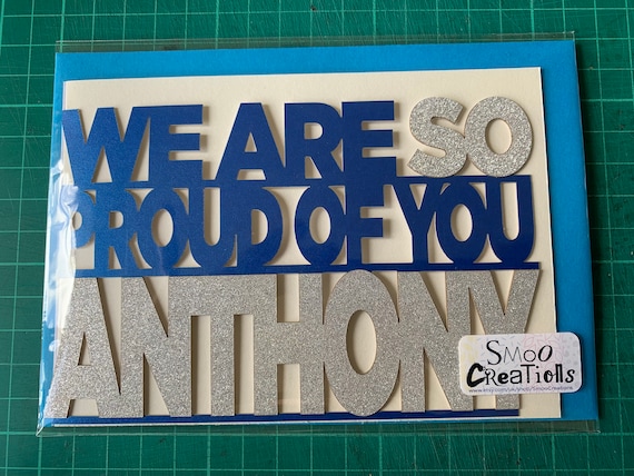 Personalised 'we Are SO Proud' Card | Etsy