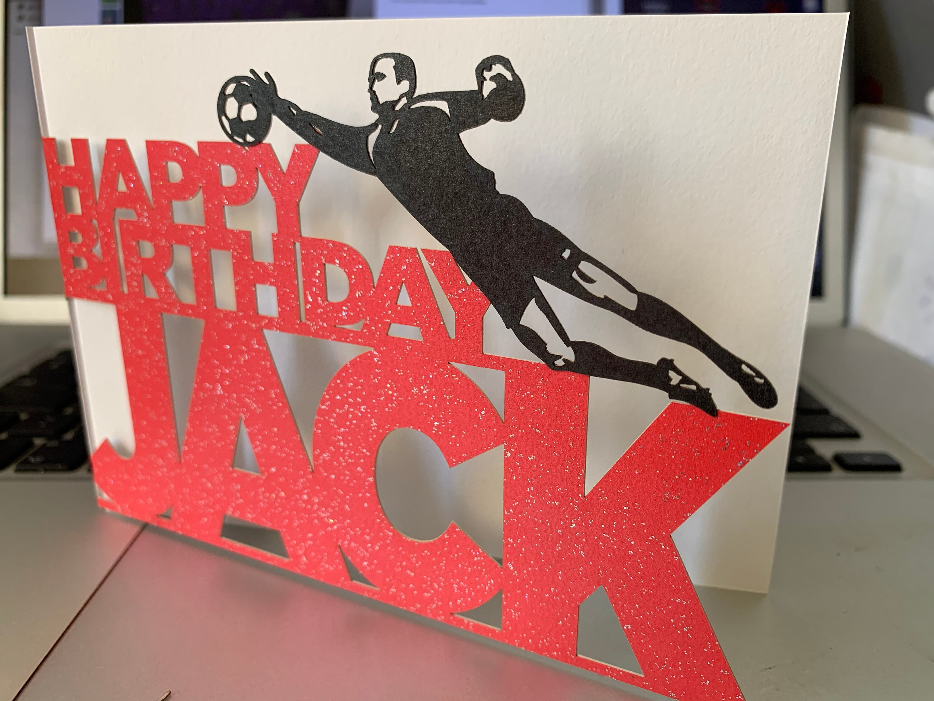 Personalised Goalkeeper/soccer Birthday Card - Etsy