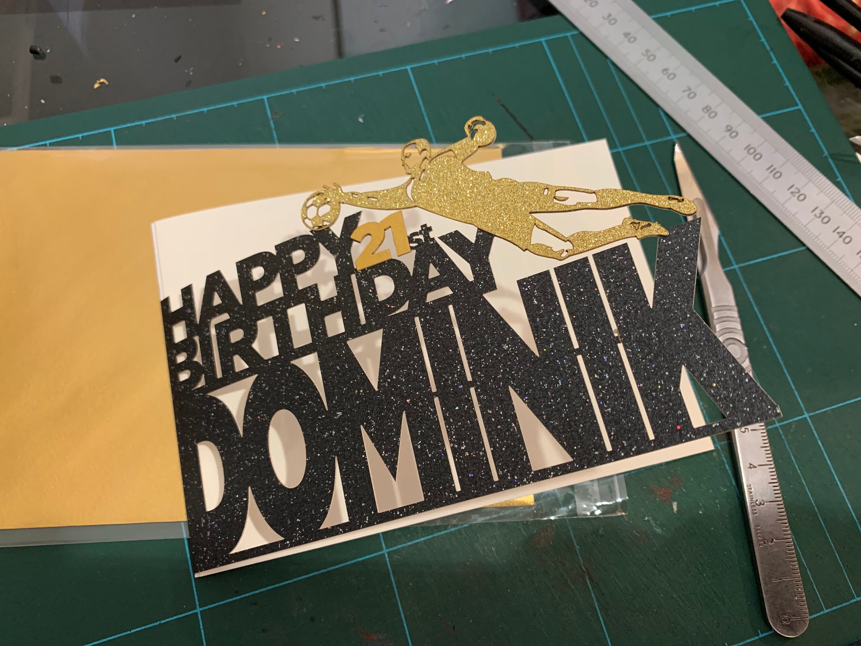 Personalised Goalkeeper/soccer Birthday Card - Etsy