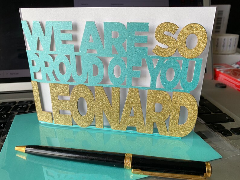Personalised 'we Are SO Proud' Card - Etsy