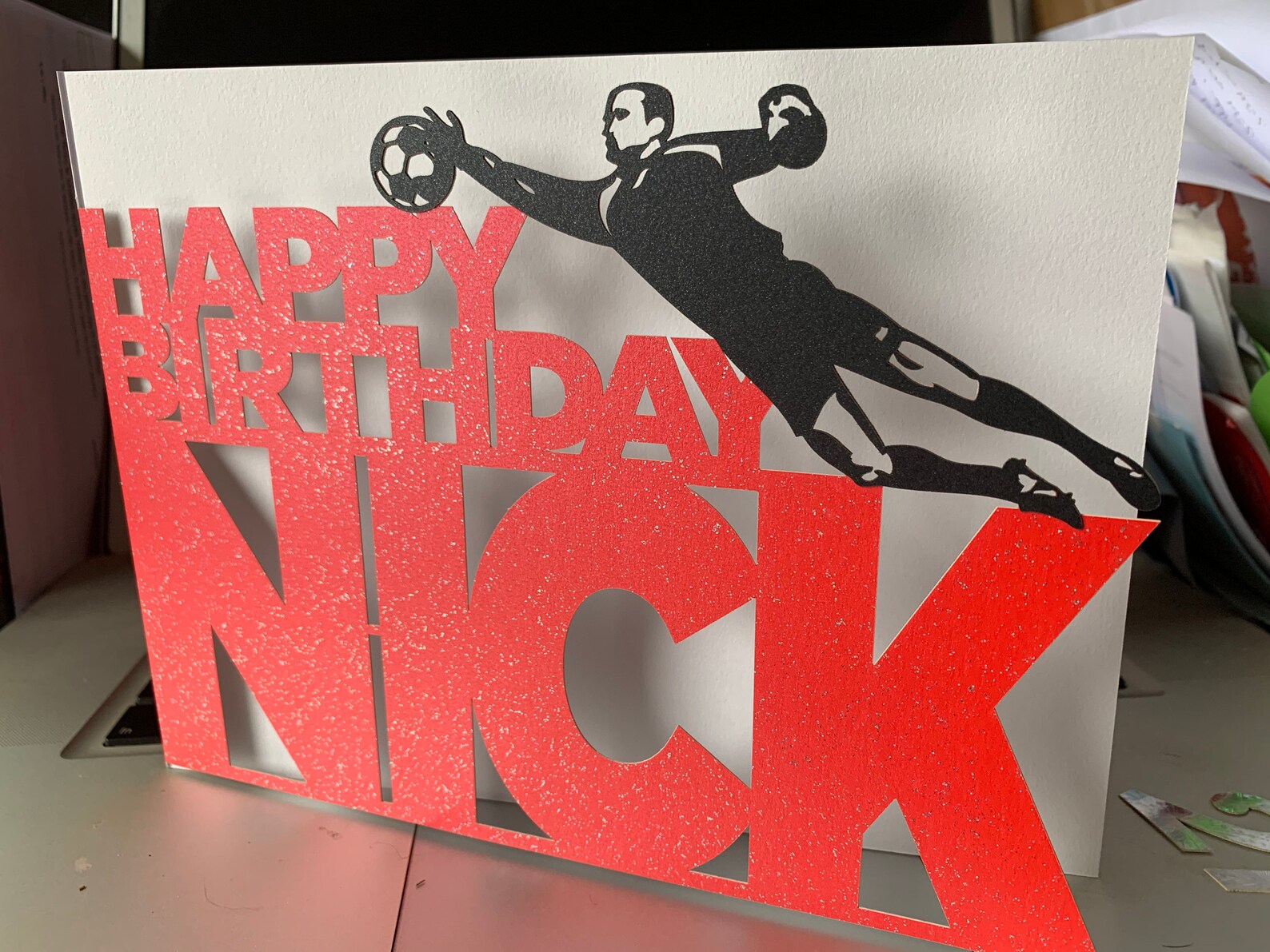 Personalised Goalkeeper/soccer Birthday Card - Etsy