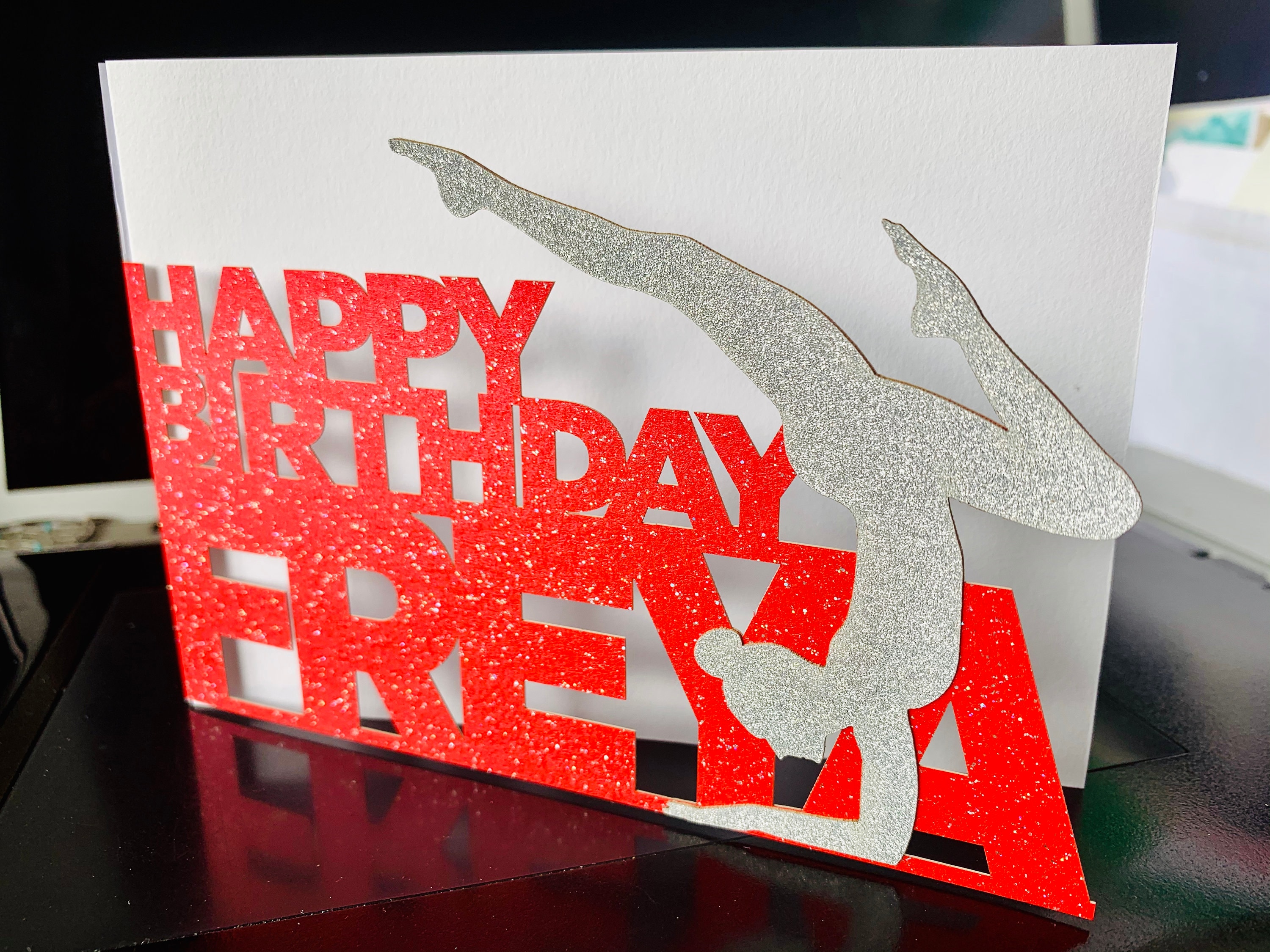 Personalised Gymnast Birthday Card - Etsy