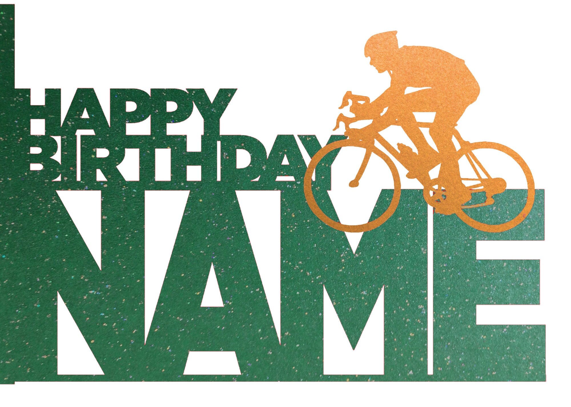 Personalised Road Bike Birthday Card - Etsy