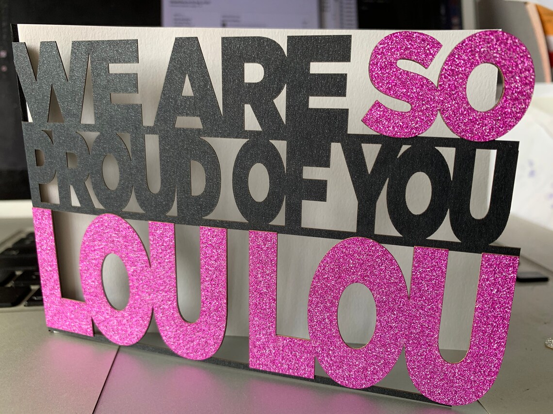 Personalised 'we Are SO Proud' Card - Etsy
