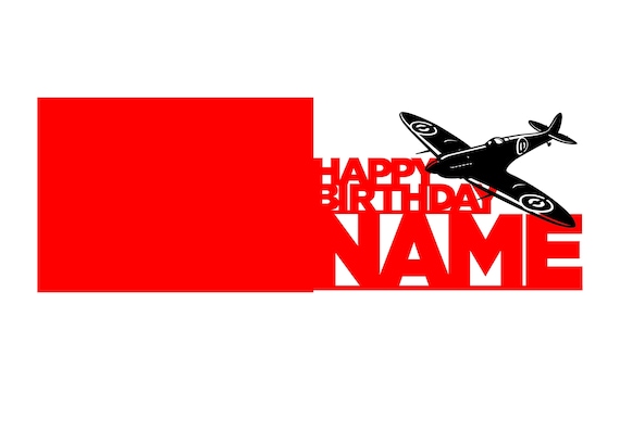 Personalised Spitfire Birthday Card - Etsy