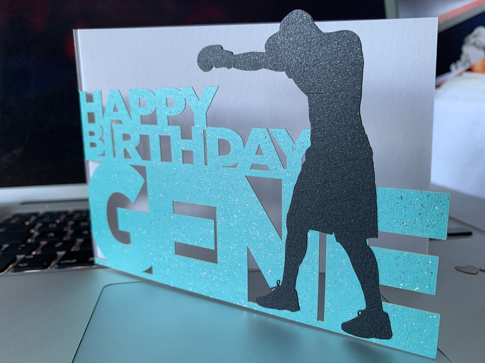 Personalised Boxing Birthday Card | Etsy