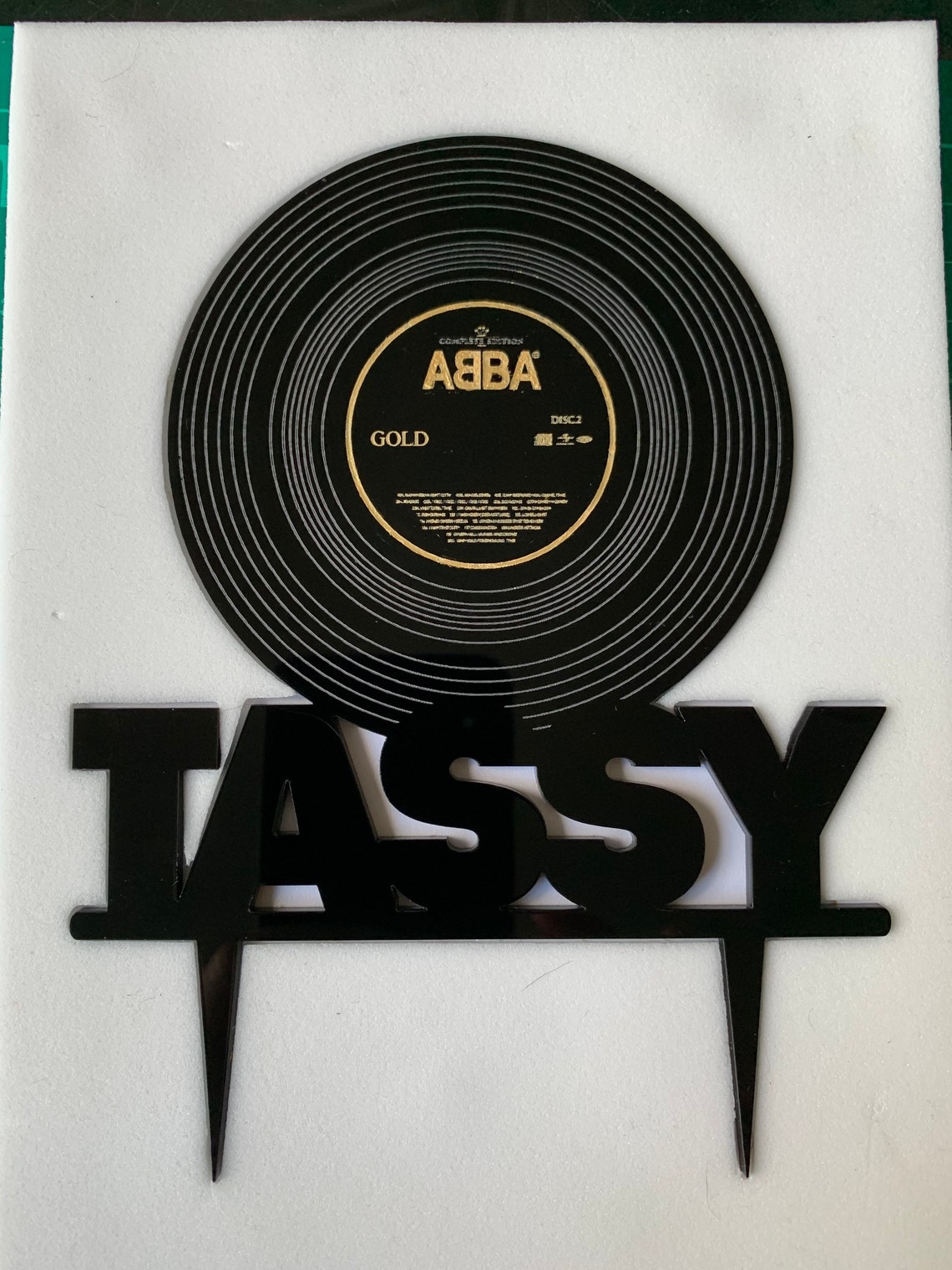 Personalised Vinyl Record Topper | Etsy