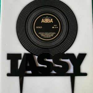 Personalised Vinyl Record Topper | Etsy