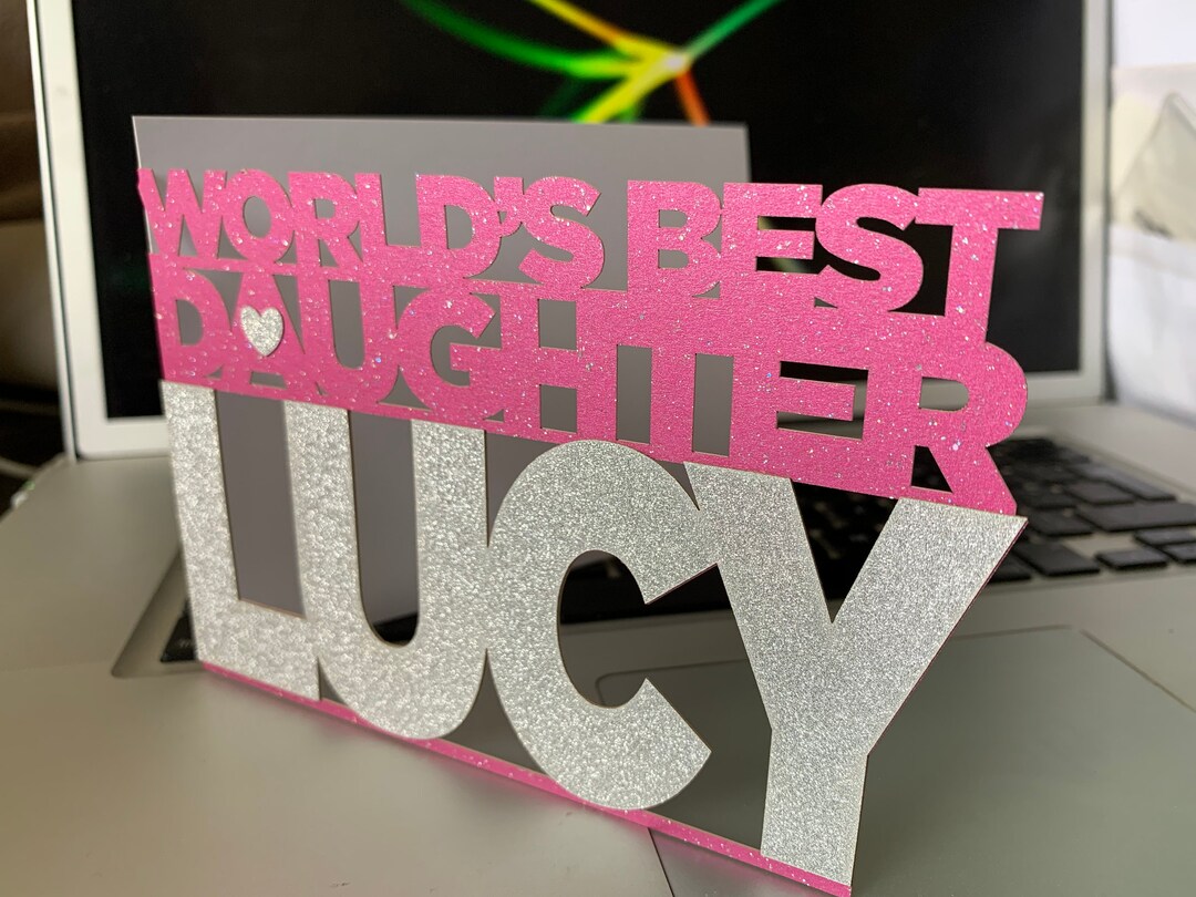 Personalised World's Best Daughter Card - Etsy