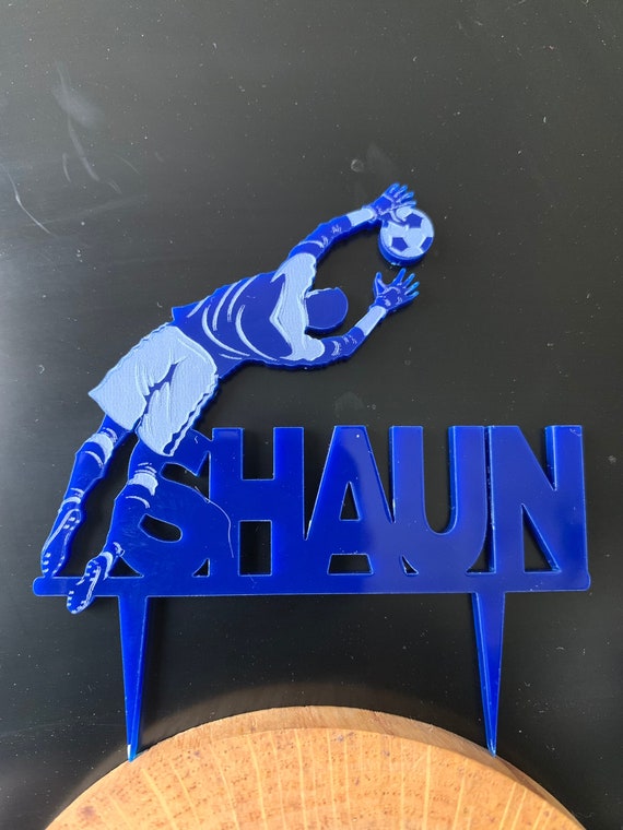 Personalised Goalkeeper Cake Topper | Etsy