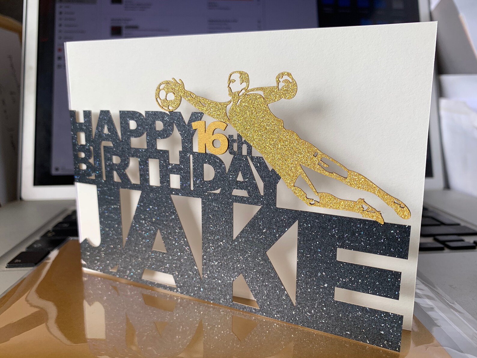 Personalised Goalkeeper/soccer Birthday Card | Etsy