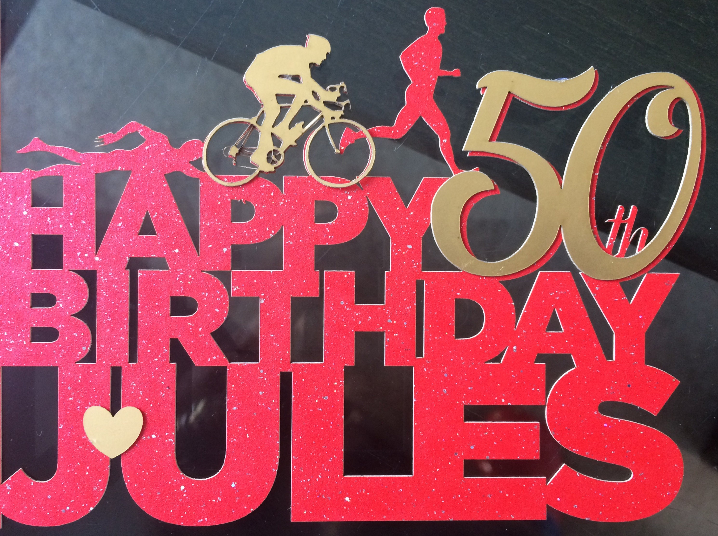 Personalised Triathlon Birthday Card - Etsy