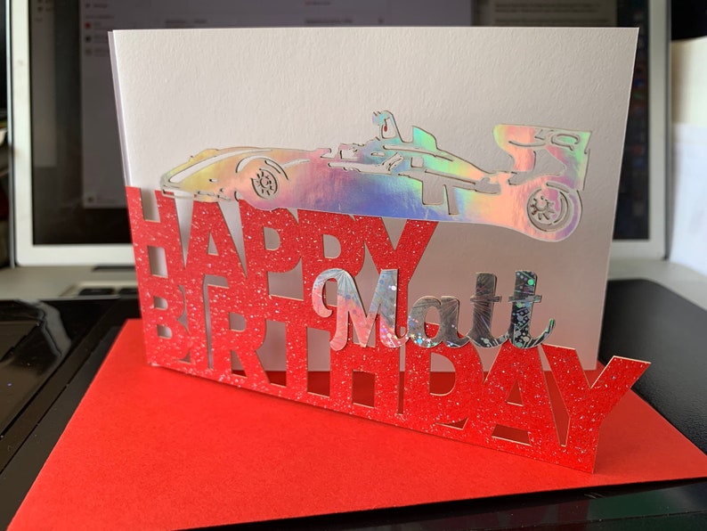 Personalised Formula One Birthday Card | Etsy