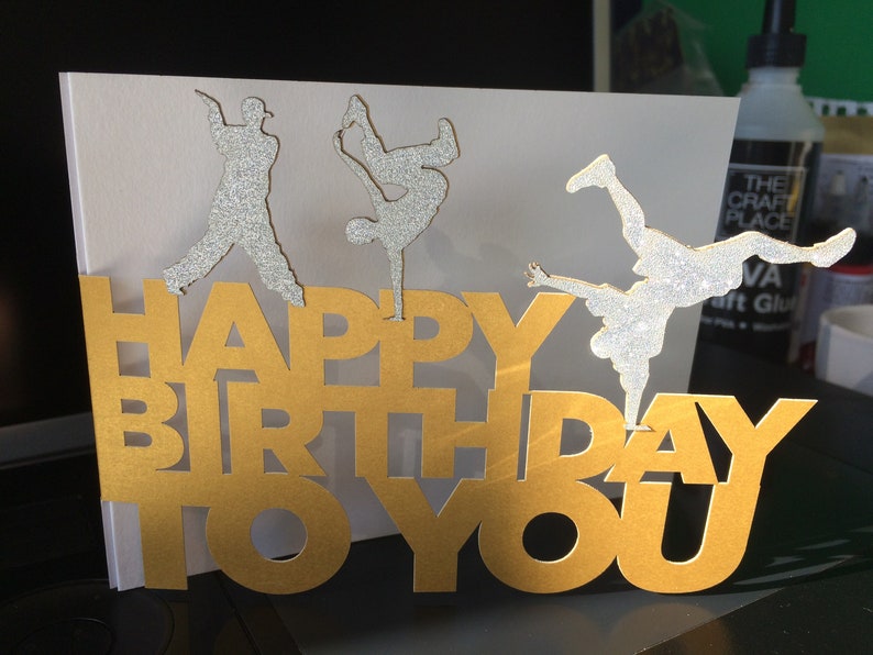 Streetdance/breakdance Birthday Card | Etsy