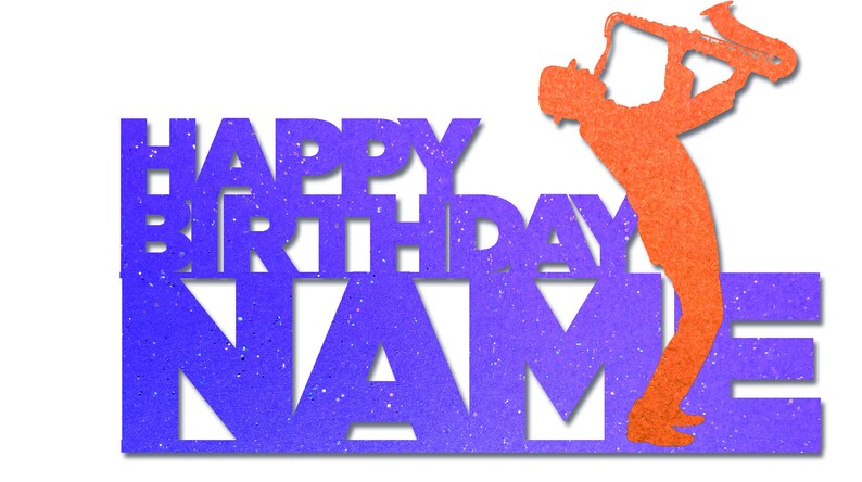 Personalised Saxophone Birthday Card - Etsy UK