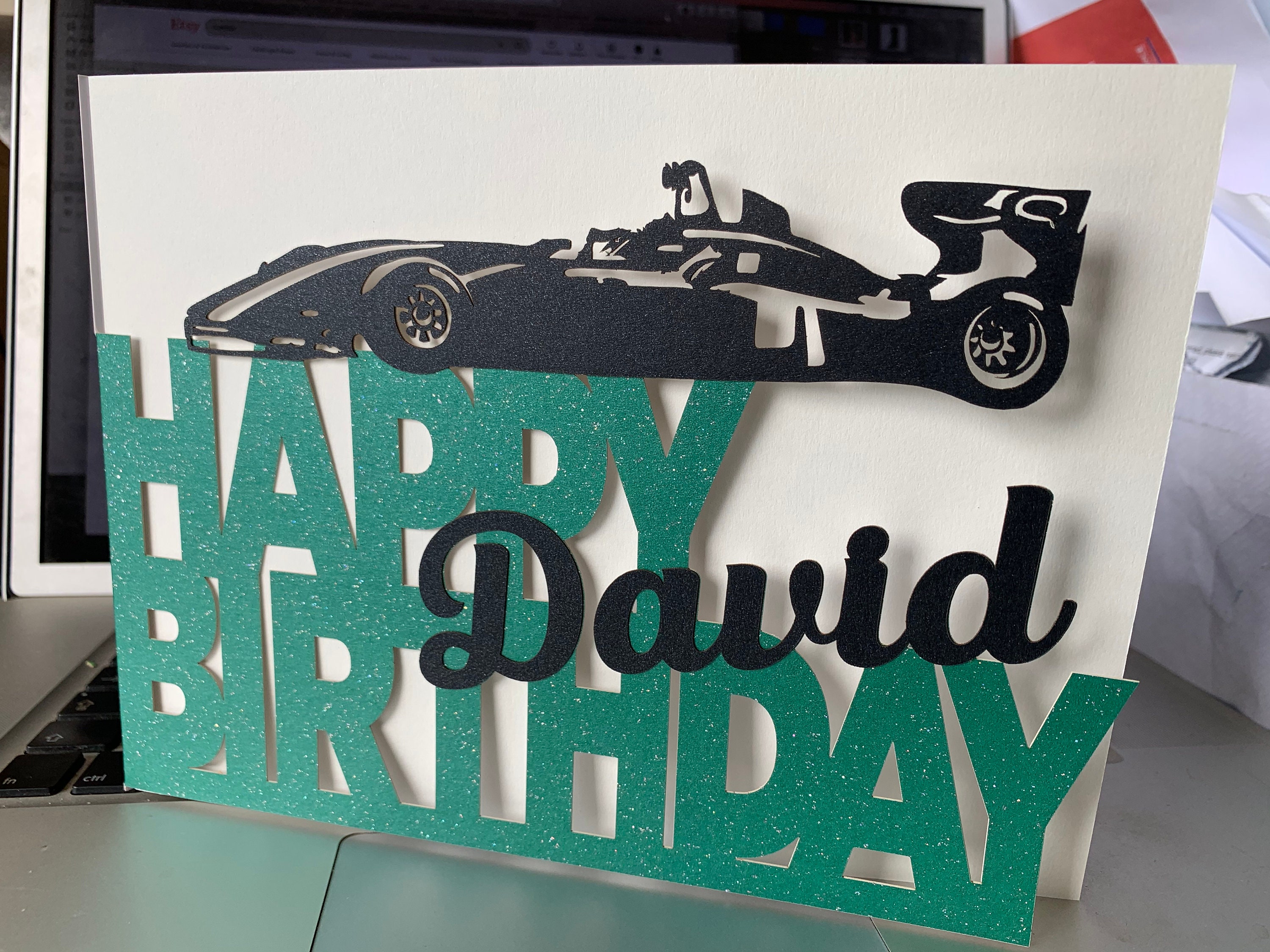 Personalised Formula One Birthday Card | Etsy
