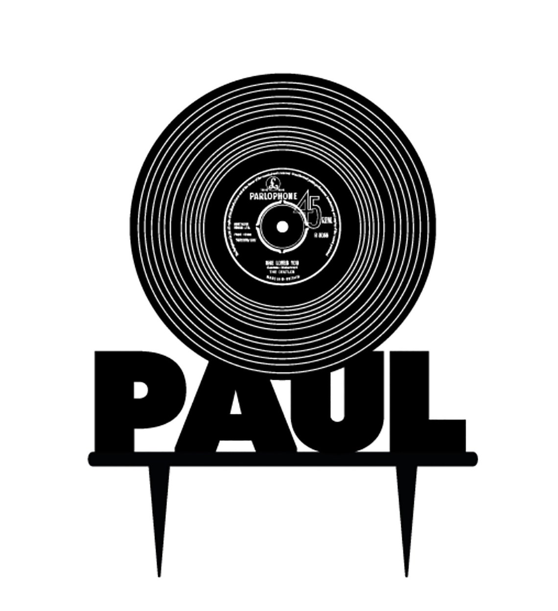 Personalised Vinyl Record Topper - Etsy