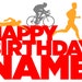 Personalised Triathlon Birthday Card - Etsy