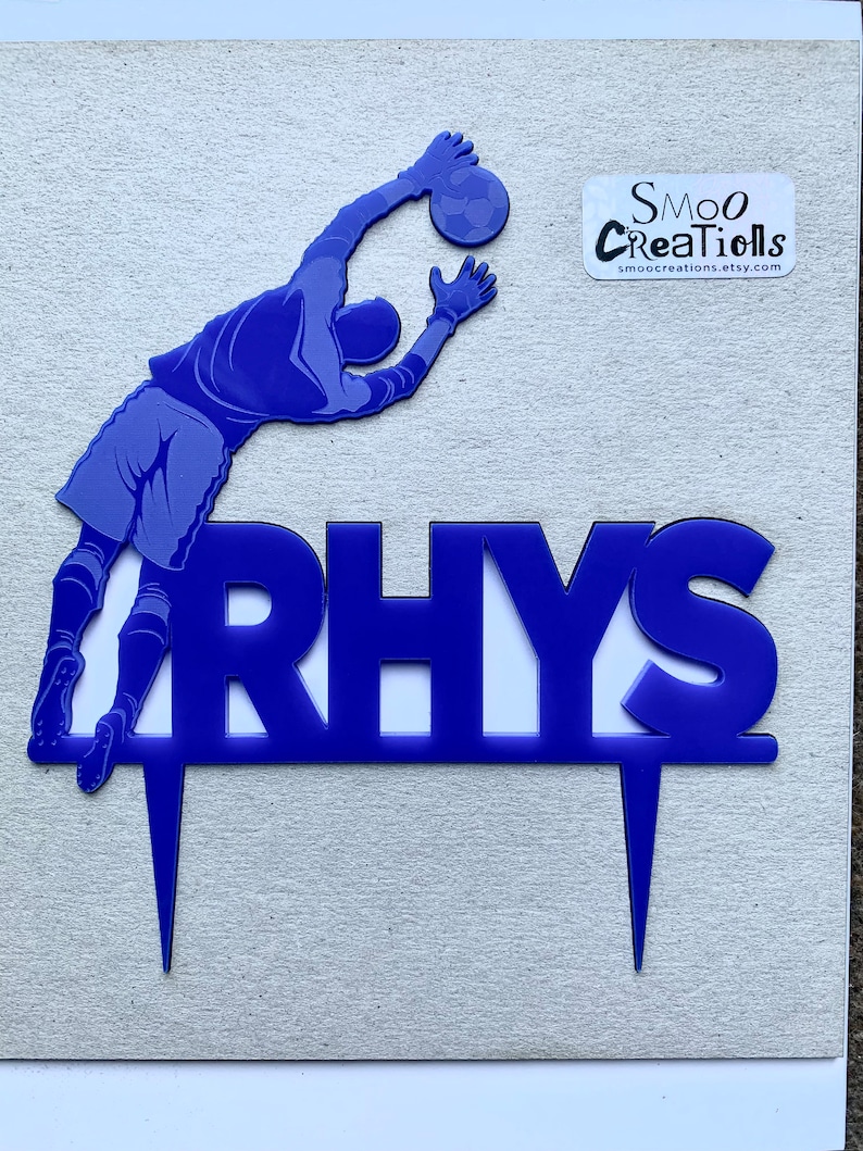 Personalised Goalkeeper Cake Topper - Etsy