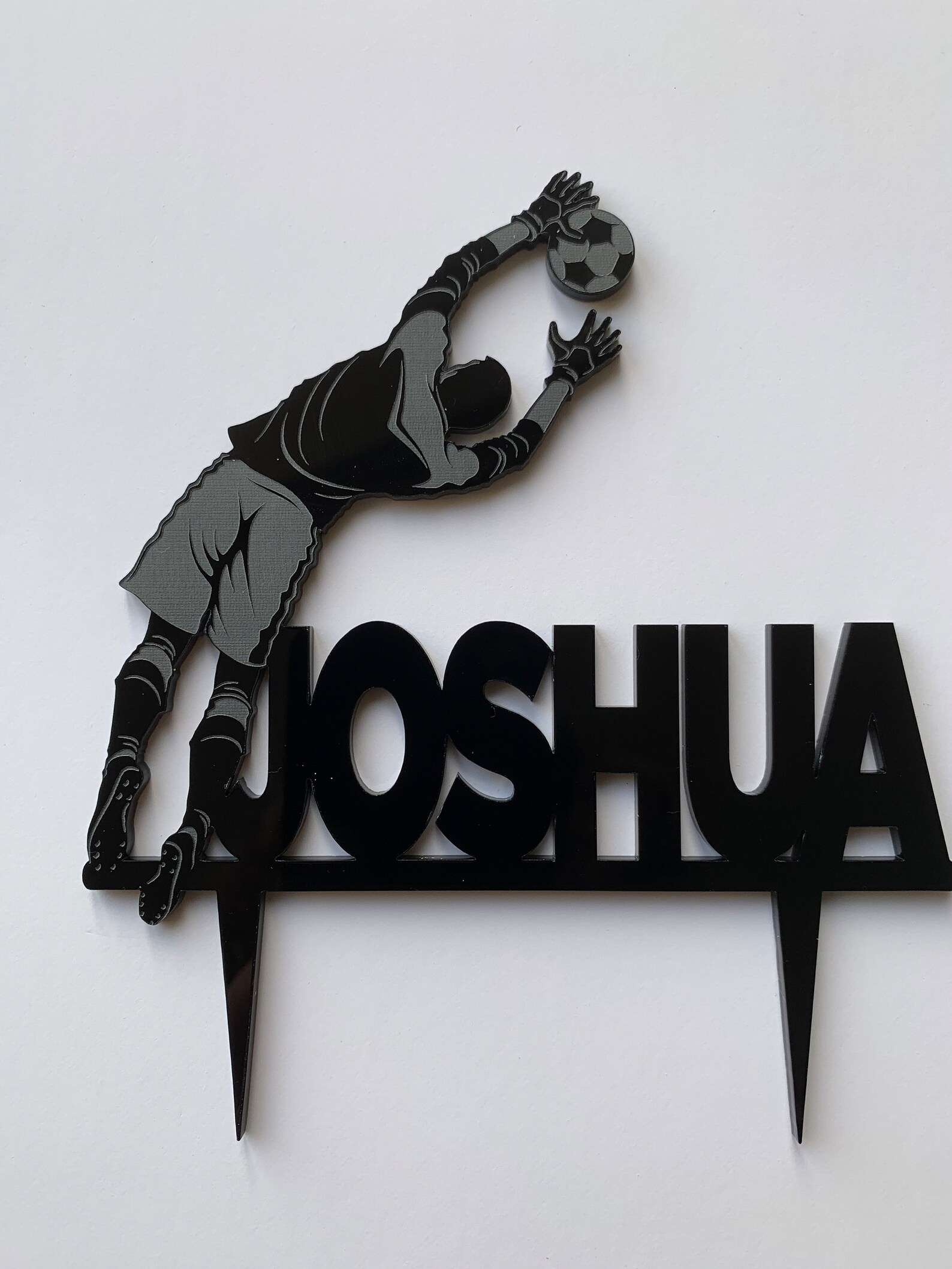 Personalised Goalkeeper Cake Topper - Etsy
