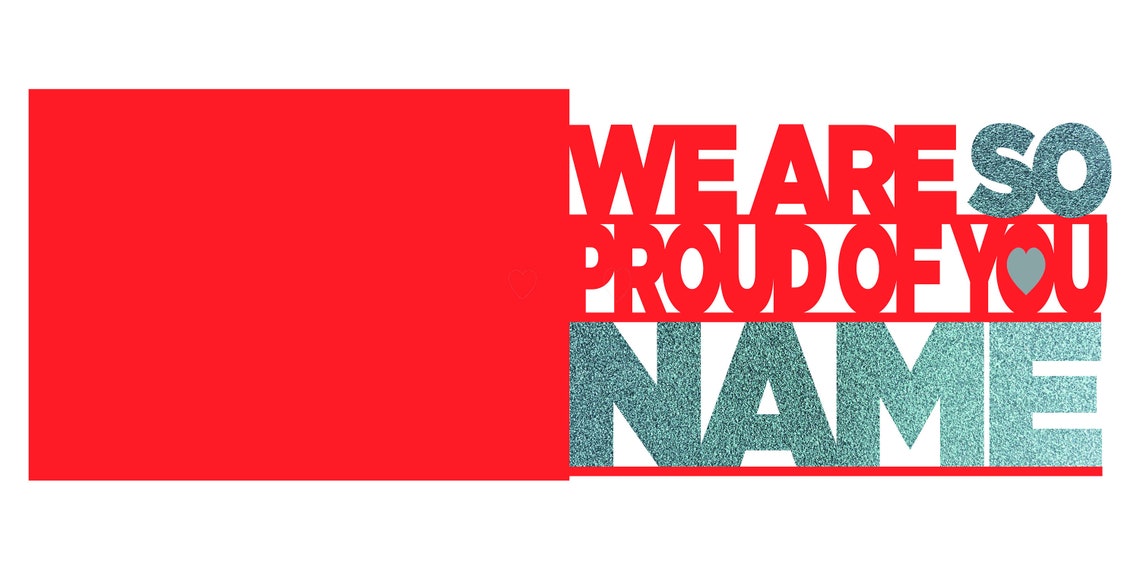 Personalised 'we Are SO Proud' Card - Etsy