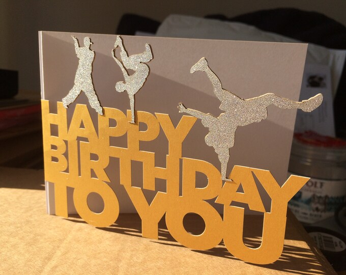 Streetdance/breakdance Birthday Card - Etsy