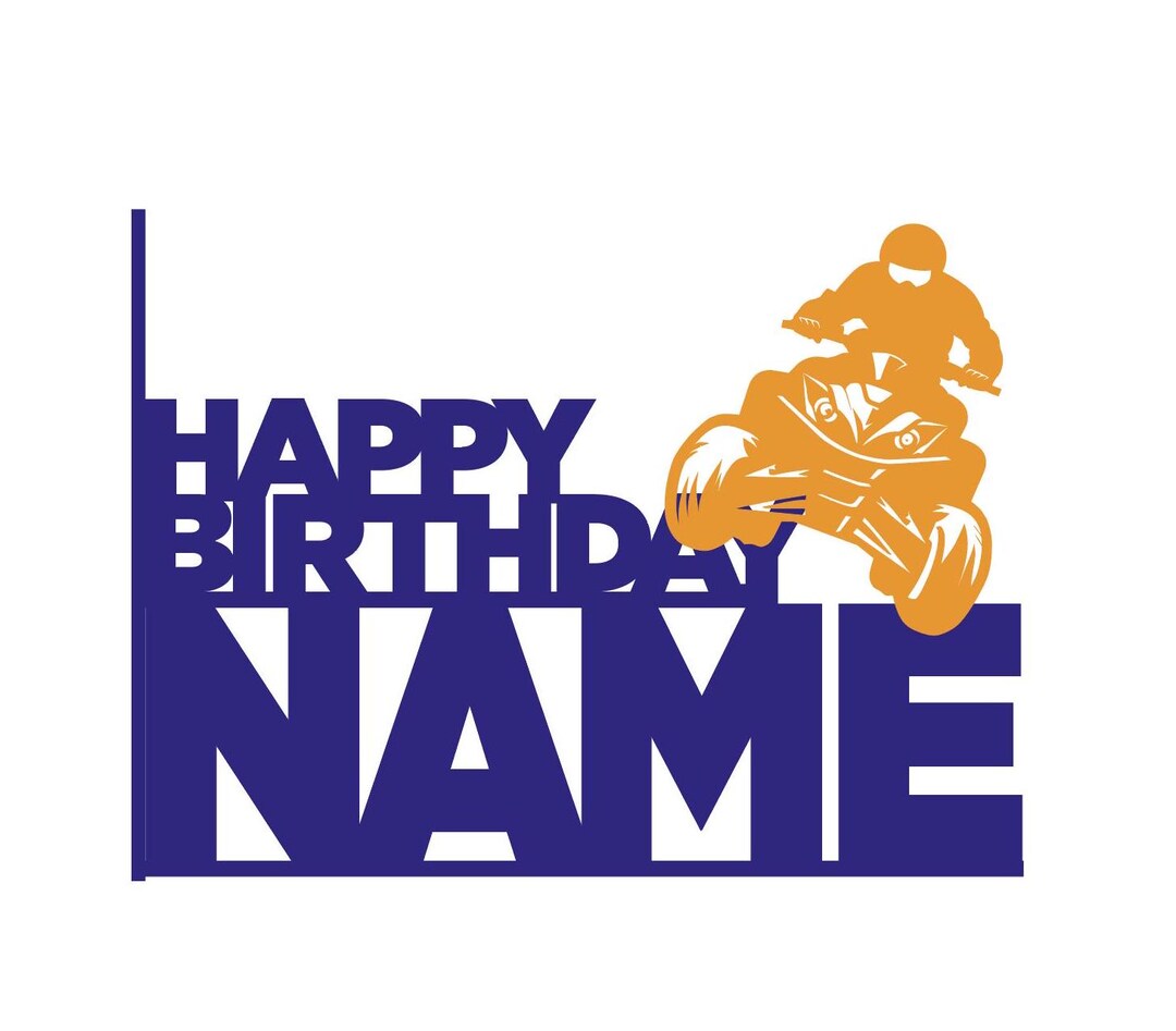 Personalised Quad/atv All Terrain Vehicle Birthday Card - Etsy
