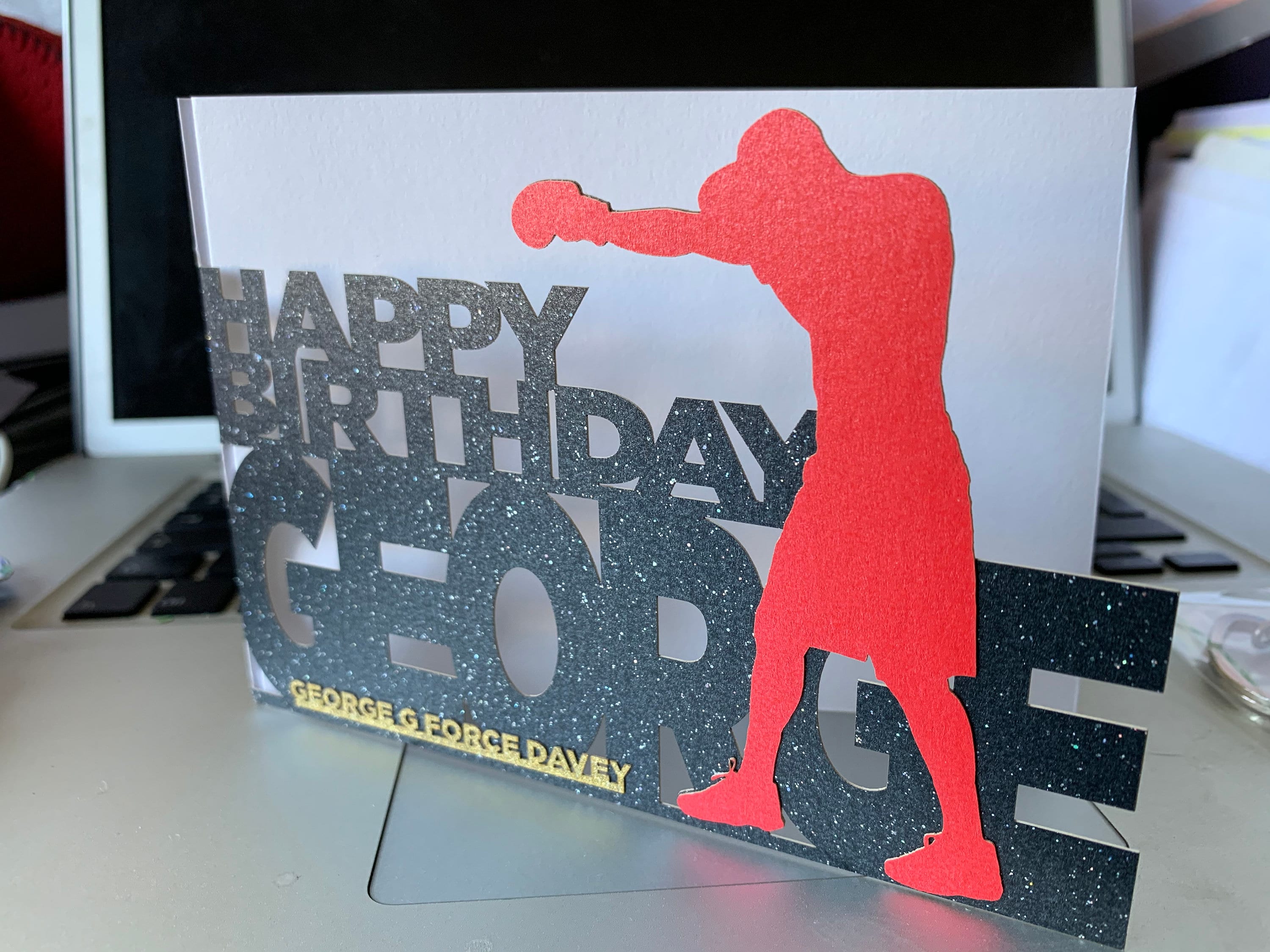 Personalised Boxing Birthday Card | Etsy