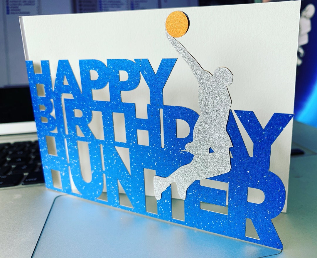 Personalised Basketball Birthday Card - Etsy