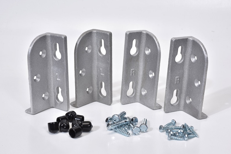 No Mortise Bed Rail Brackets / Fittings Headboard/footboard Bed Rail USA MADE Set of Four ...