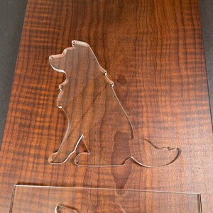 Sitting Dog Acrylic Router Template - Etsy