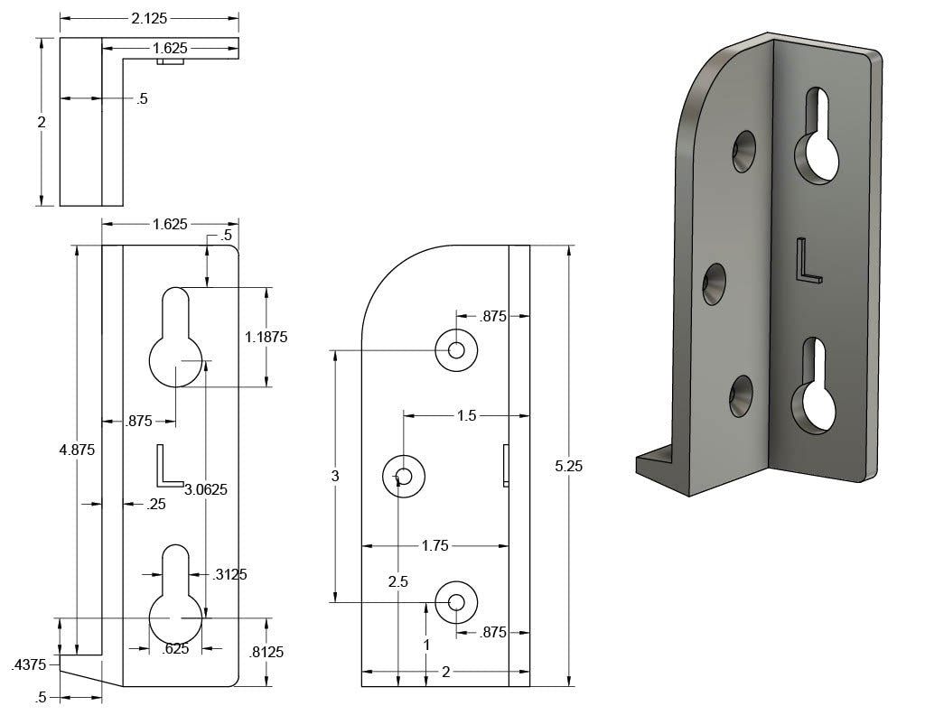 No Mortise Bed Rail Brackets / Fittings Headboard/footboard - Etsy