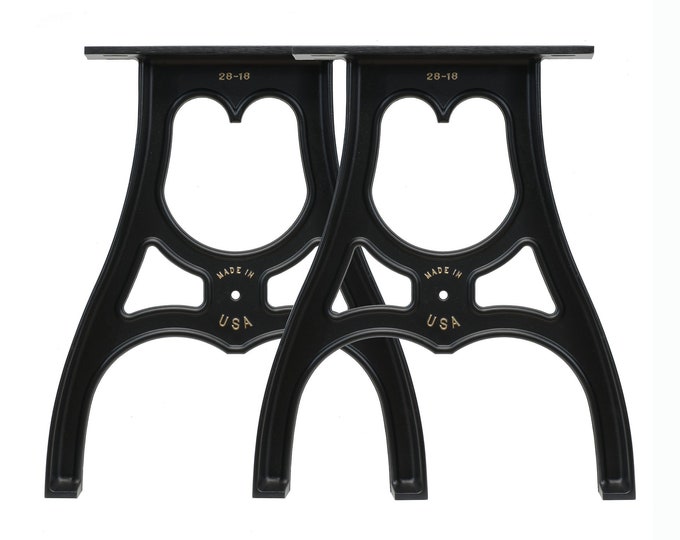 29 Tall RUSTIC Finish Cast Iron Dining Table Legs - Etsy