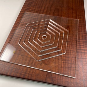 Multi Hexagon Acrylic Router Template - Etsy