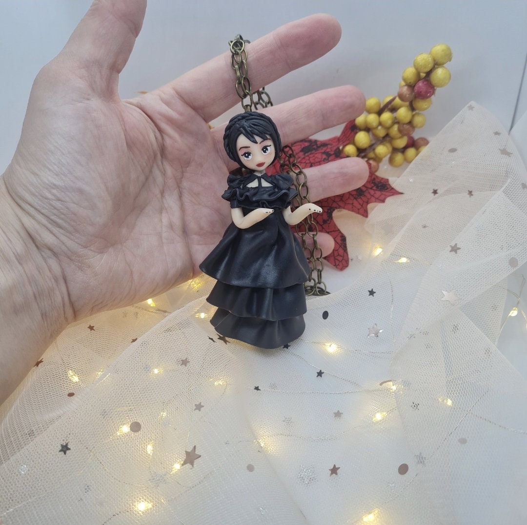 Wednesday Addams on Dancing Necklace - Etsy