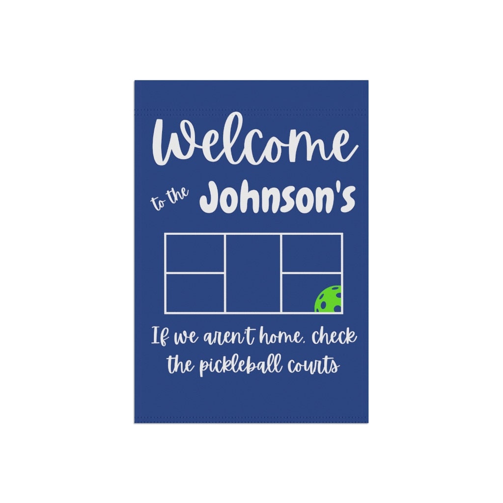 Custom Pickleball Sign, Personalized Pickleball Garden Flag, Funny ...