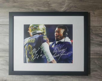 Coach Marcus Freeman Notre Dame Signed Photo - Etsy