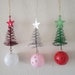 Set of 3 Pickleball Christmas Tree Ornaments, Pickleball Ornament ...