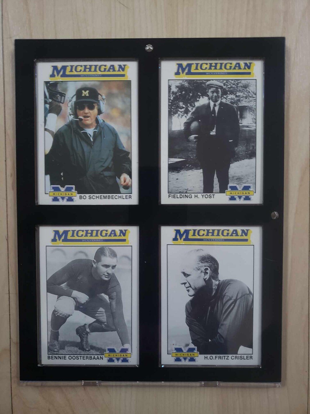 Framed Bo Schembechler Fielding Yost Bennie Oosterbaan, Fritz Crislery ...