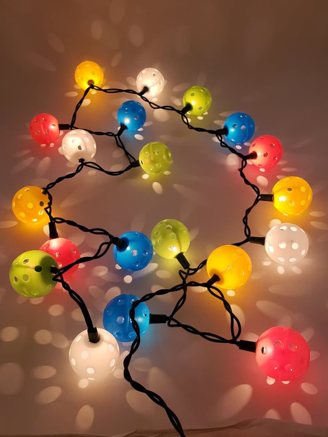 Pickleball Christmas Lights Pickleball Lights Pickleball - Etsy