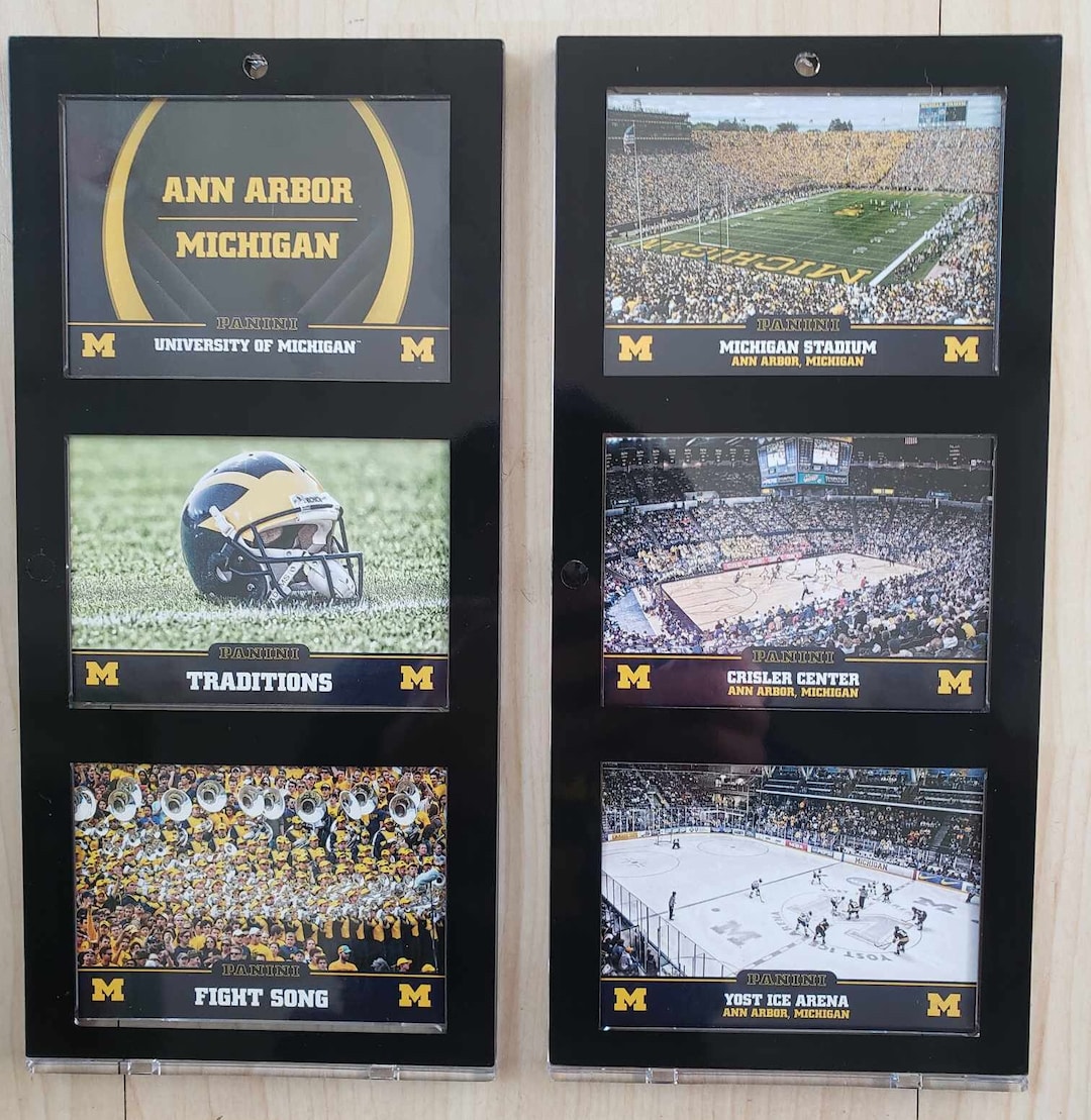 Michigan Wolverines National Champions Framed Cards Big House Michigan ...
