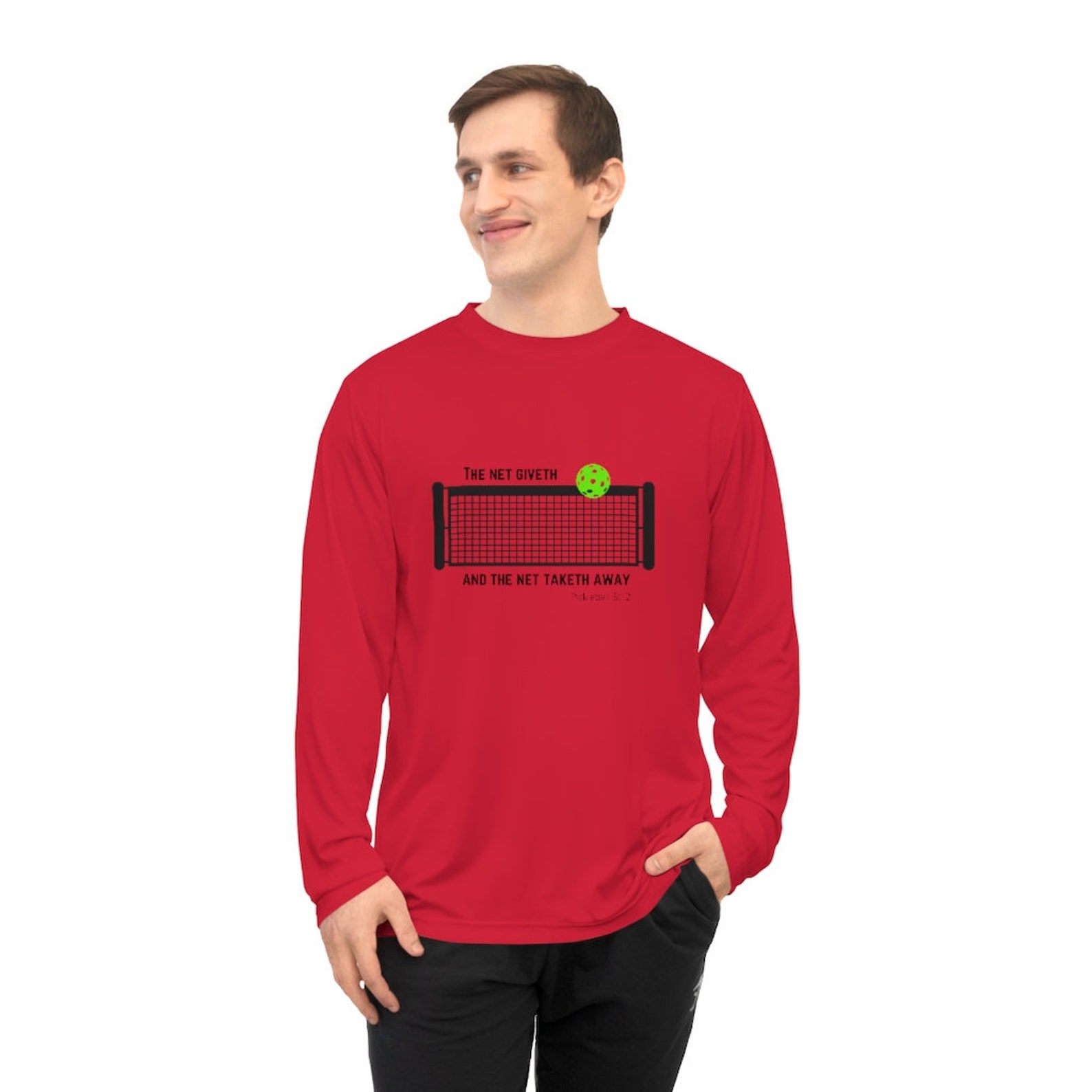 Pickleball Dri Fit Unisex Performance Long Sleeve Shirt, Love ...
