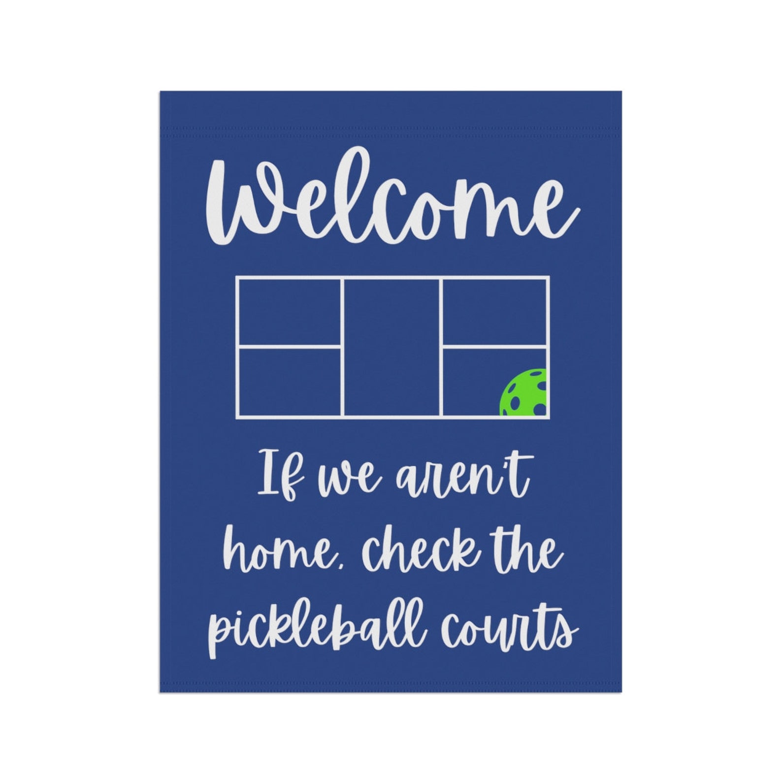 Welcome Pickleball Yard Sign Pickleball Flag Pickleball - Etsy