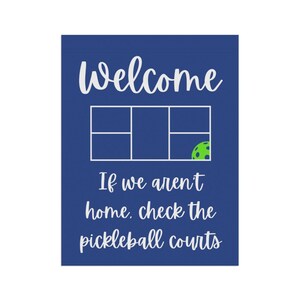 Welcome Pickleball Yard Sign, Pickleball Flag, Pickleball Garden Flag ...