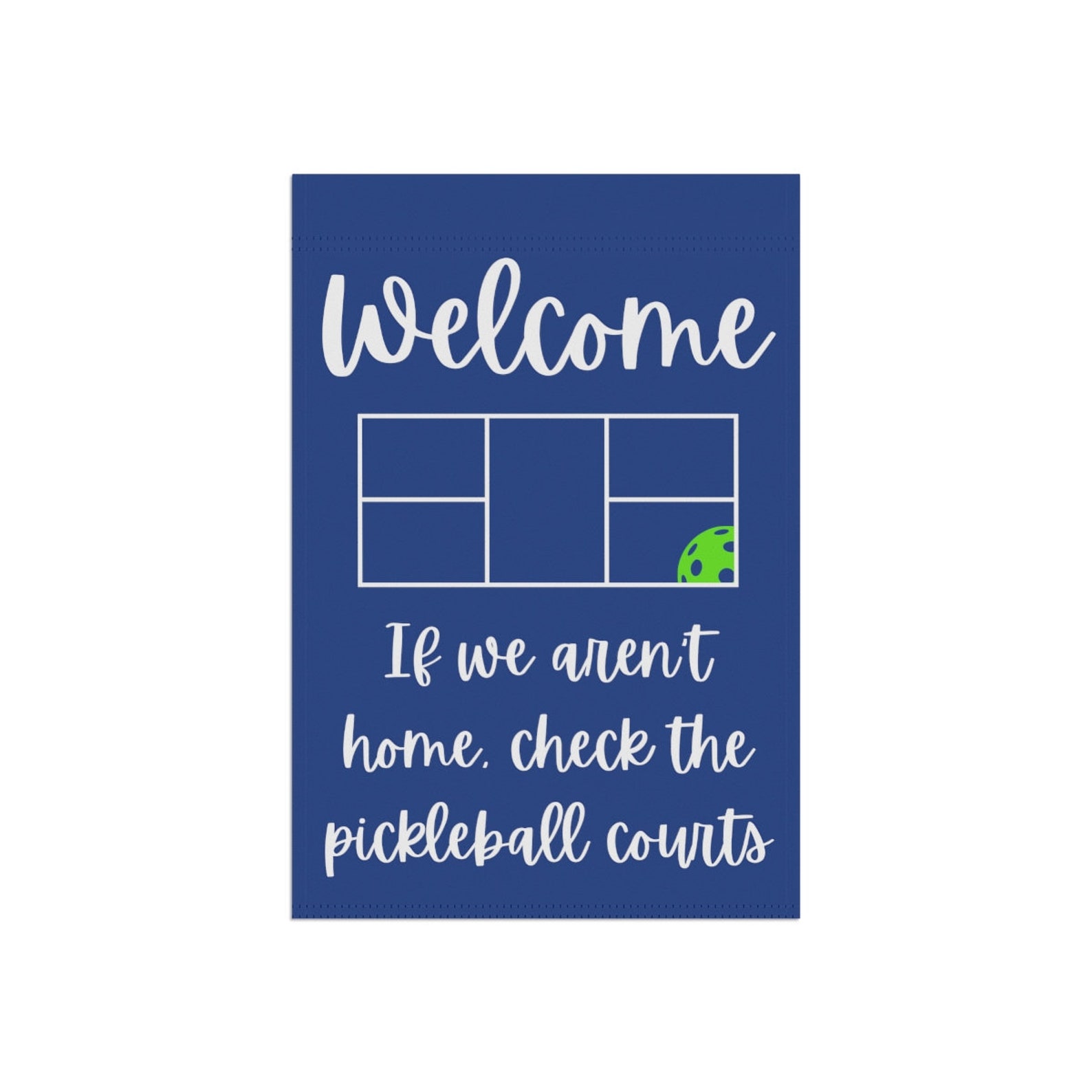 Welcome Pickleball Yard Sign Pickleball Flag Pickleball - Etsy