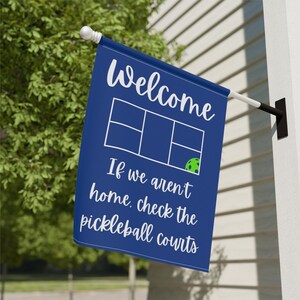 Welcome Pickleball Yard Sign, Pickleball Flag, Pickleball Garden Flag ...