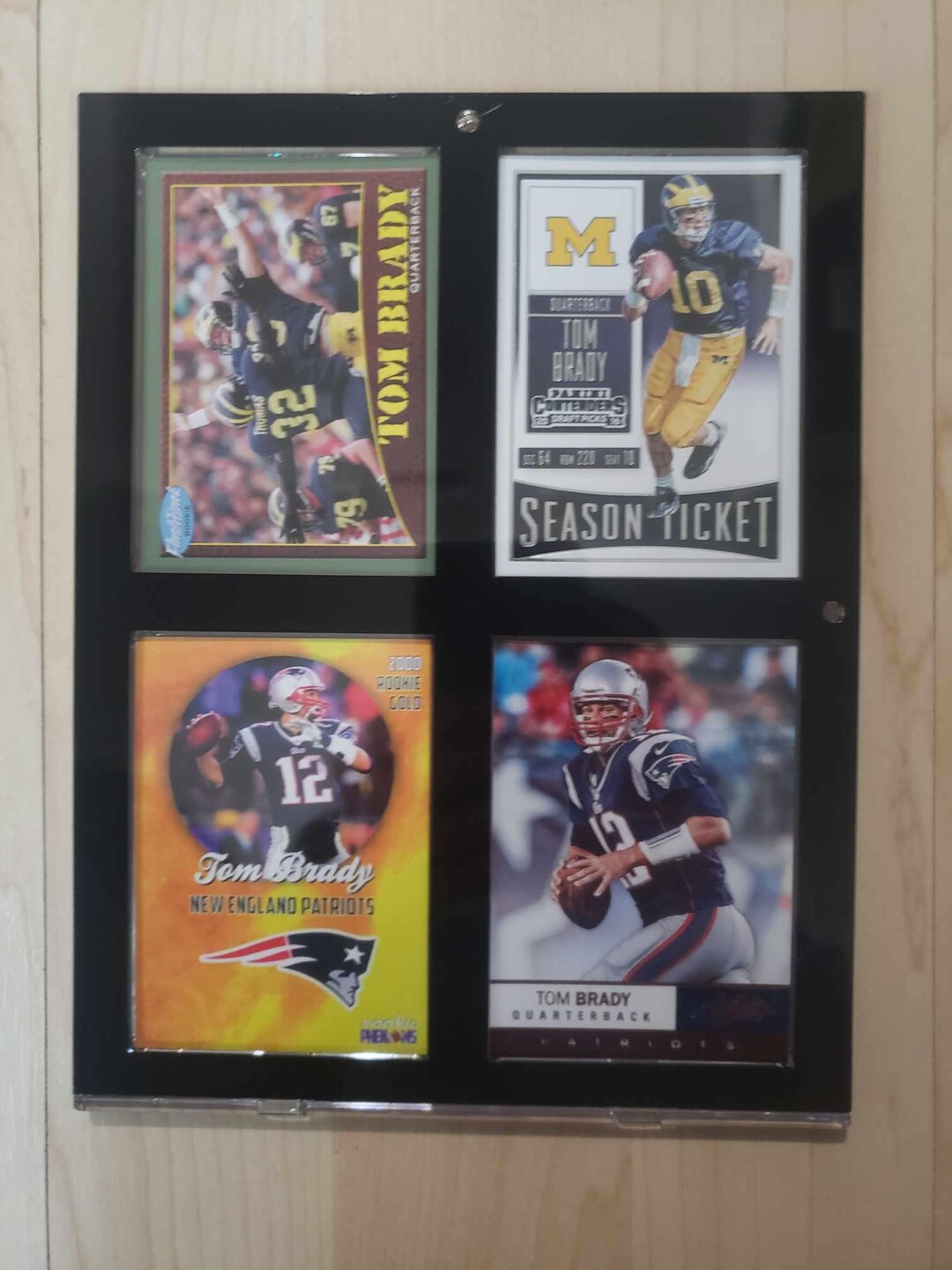 Tom Brady Framed Michigan Wolverines Cards, All Time Great Michigan ...